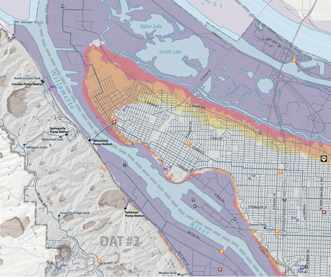 Portland Water Bureau Seismic Study – Cascade GIS